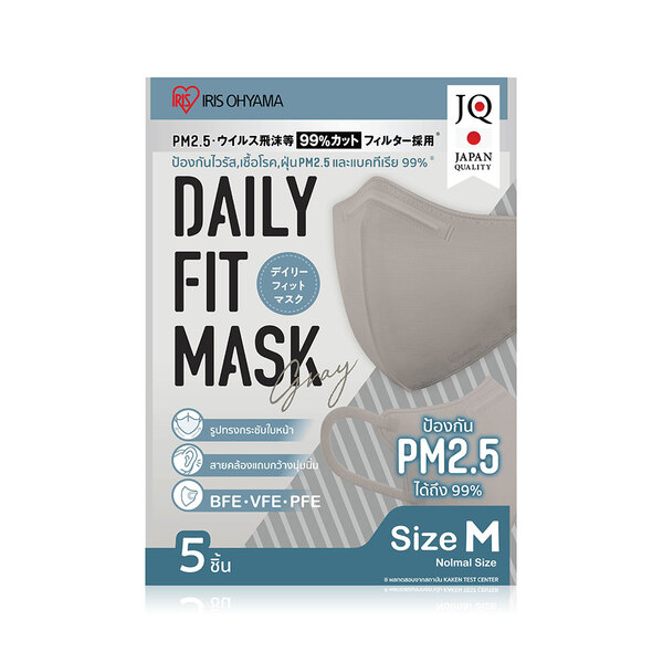 IRIS OHYAMA Disposable Face Mask Daily Fit Mask Size S [5pcs x 6 ...