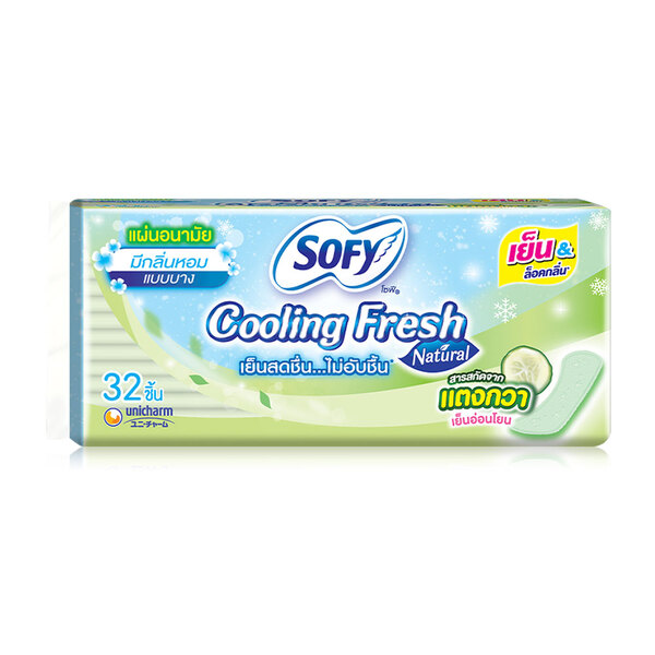Sofy แผ่นอนามัย Cooling Fresh Slim Scented 32pcs