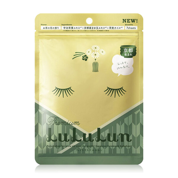 LuLuLun Premium Kyoto Green Tea Face Mask 108ml [7 Sheets]