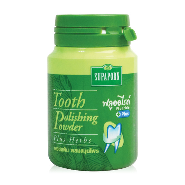 Supaporn Herb Streblus Asper Leaf Tooth Polishing Powder [90g x 3pcs]