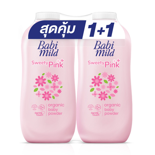 Babi Mild Sweety Pink Plus Baby Powder [350g x 2pcs]