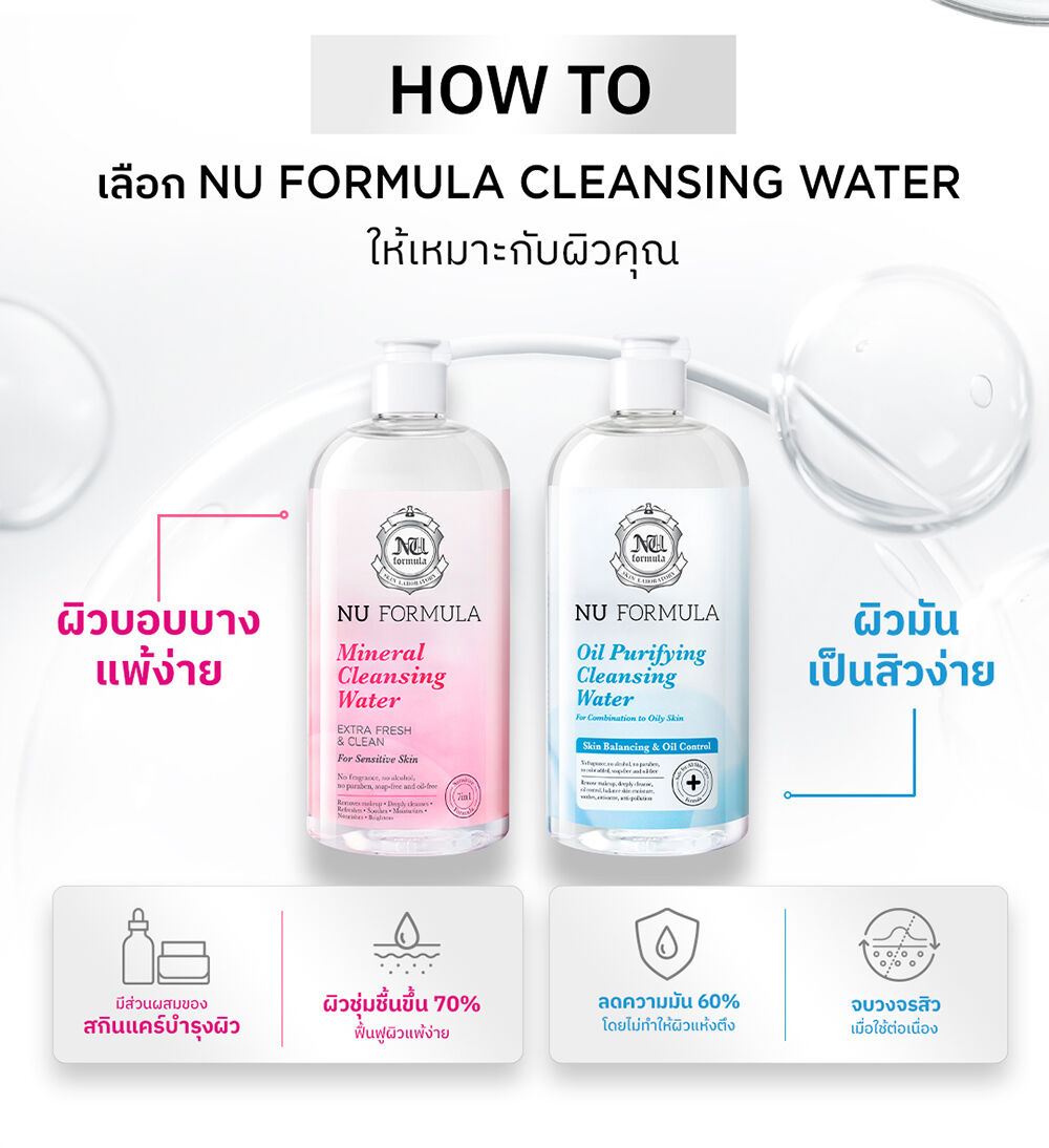 Nu Formula Oil Purifying Cleansing Water 510ml