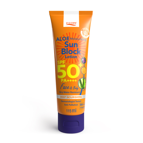 P.O.CARE Aloe Moisturizing Sun Block Lotion SPF50 PA+++ 45ml