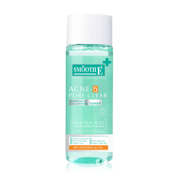 Smooth E Acne-5 Pore Clear Whitening Toner 60ml