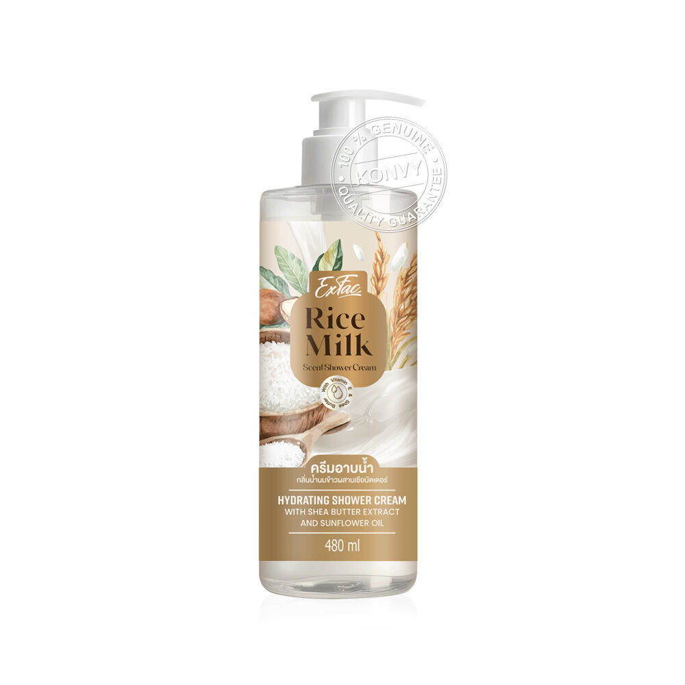 EXFAC Rice Milk Shower Cream 480ml