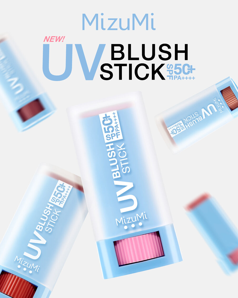 MizuMi UV Blush Stick SPF50+ PA++++ 4g #01 Peach Mojito
