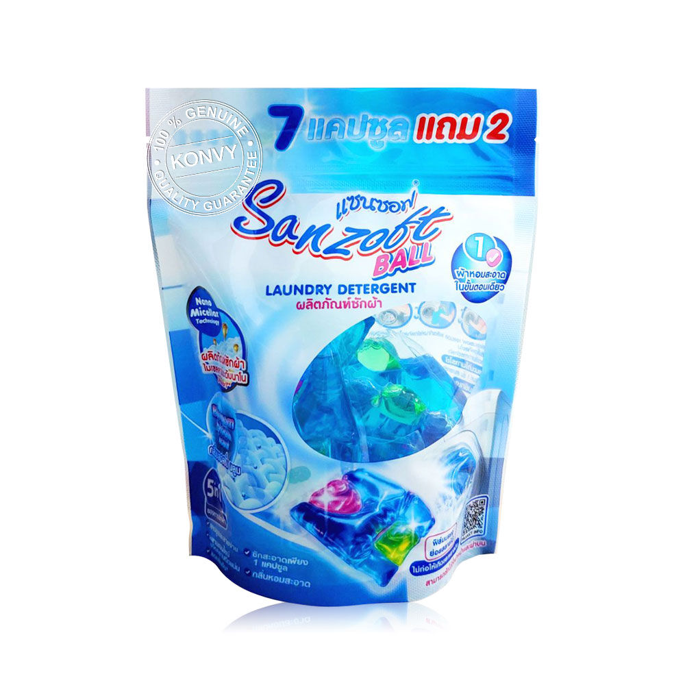 Sanzoft Gel Ball Laundry Detergent 162g #Blossom Bloom Scent